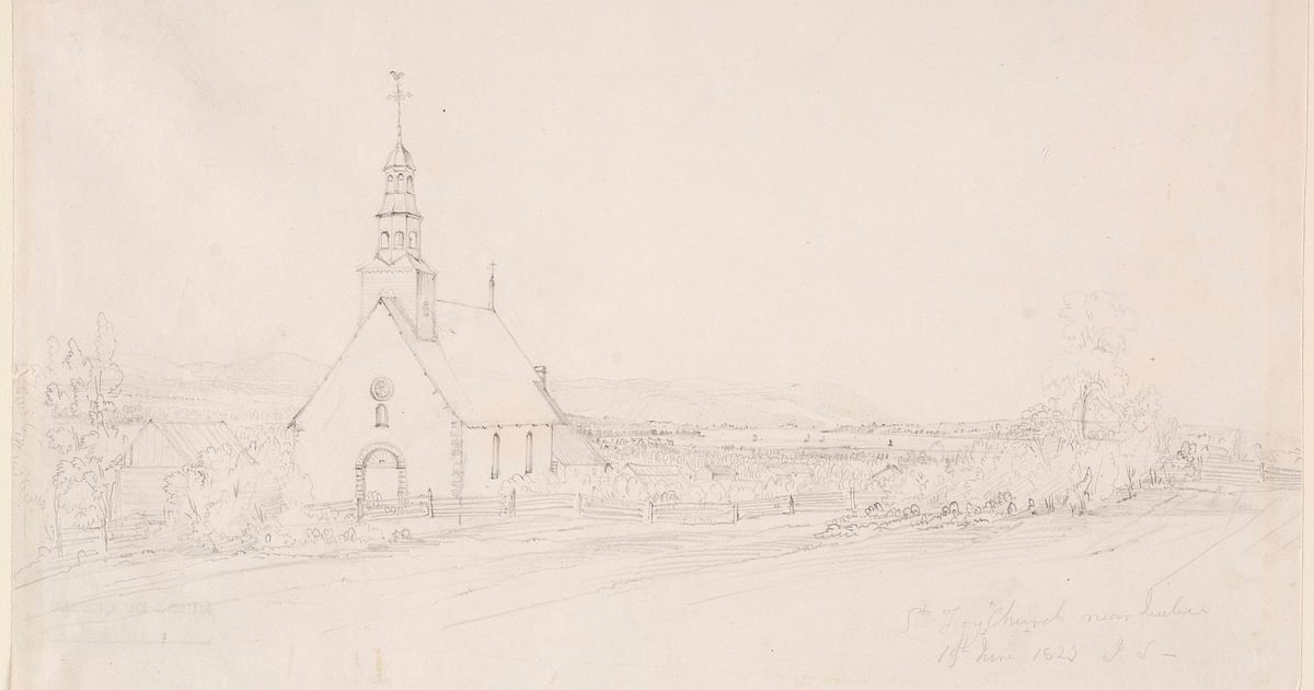 L'Église de Sainte-Foy près de Québec | Musée national des beaux-arts ...