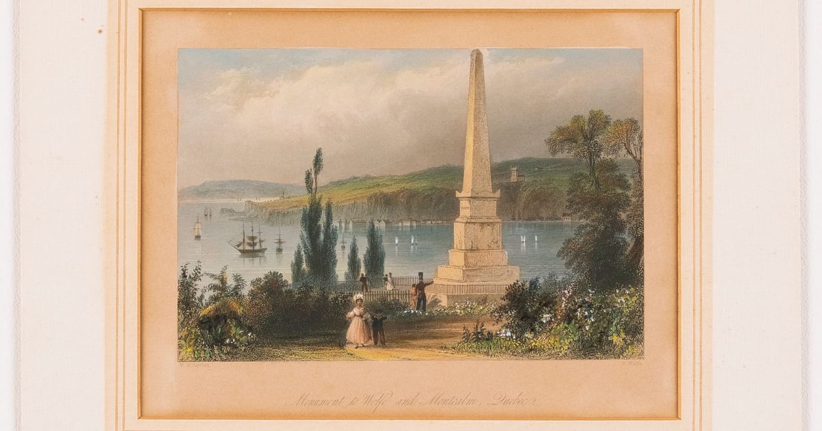 Le Monument à Wolfe et à Montcalm, à Québec, extrait du Canadian ...