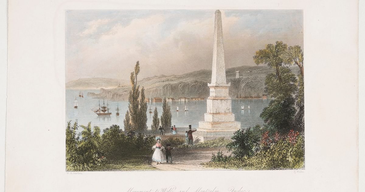 Le Monument à Wolfe et à Montcalm, à Québec, extrait du Canadian ...