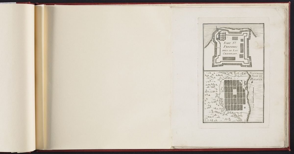 Fort Saint-Frédéric près du lac Champlain et Nouvelle ville de… | Musée ...