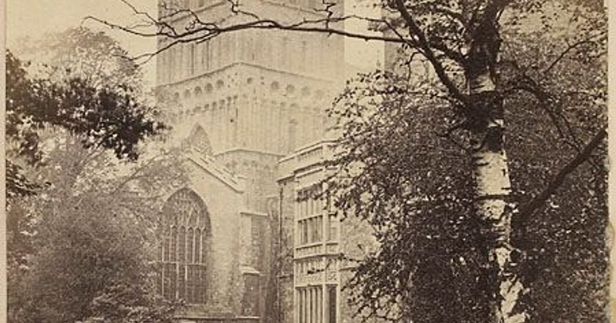 Cathédrale d'Exeter, de l'album du capitaine Frederick Stevenson ...