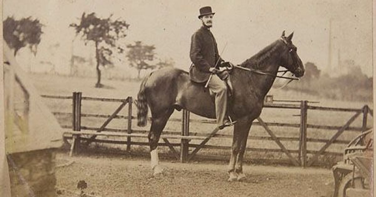 George Hunter, cavalier, de l'album du capitaine Frederick Stevenson ...