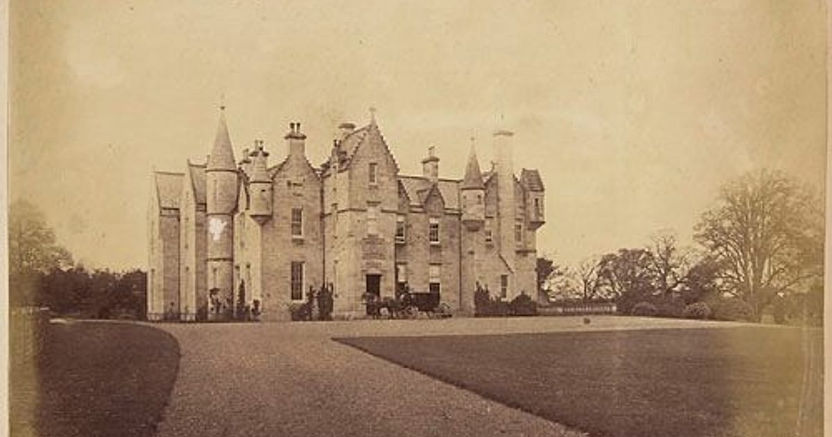 Château en Angleterre, de l'album du capitaine Frederick Stevenson ...