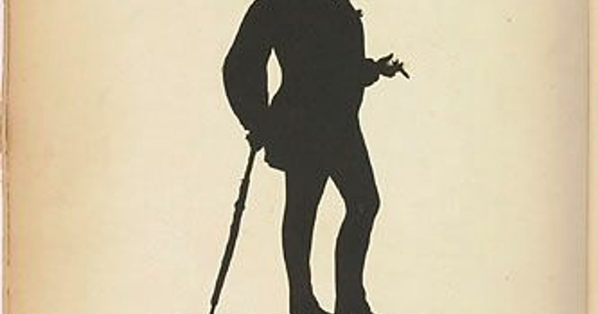 Silhouette d'un gentleman, de l'album du capitaine Frederick Stevenson ...