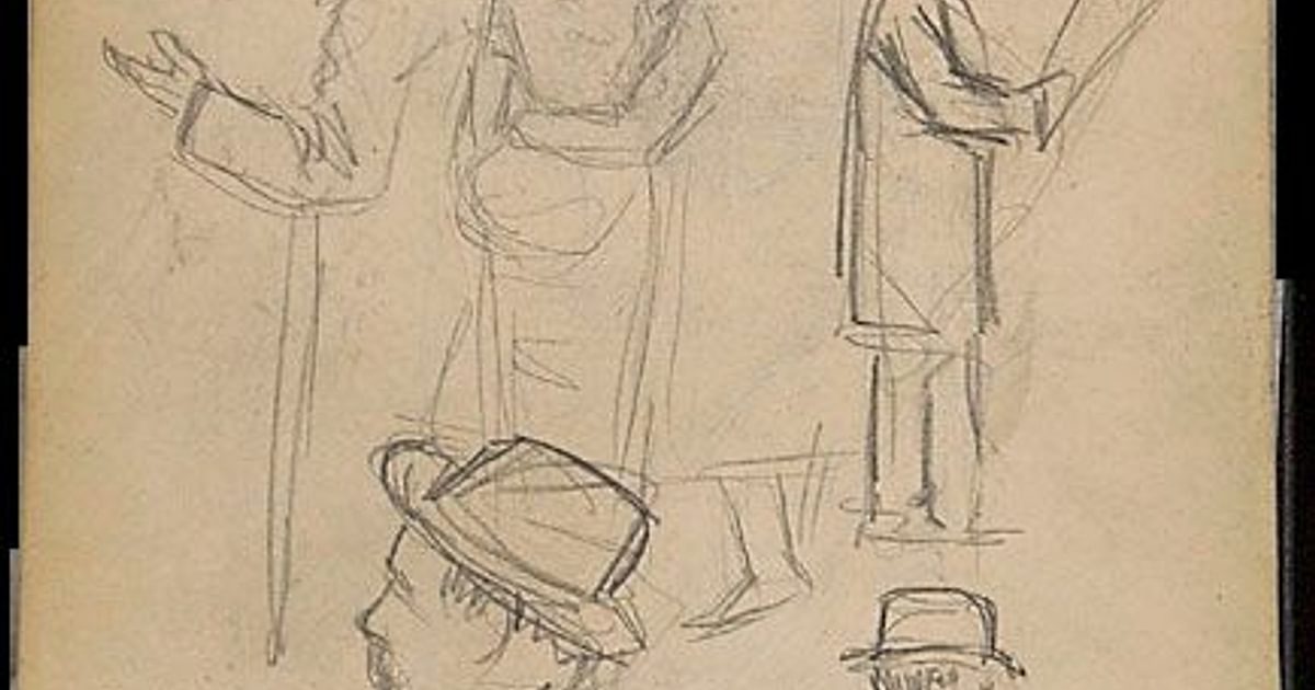Études de personnages et de costume | Musée national des beaux-arts du ...