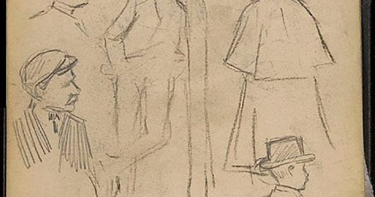 Études de personnages et de costume | Musée national des beaux-arts du ...