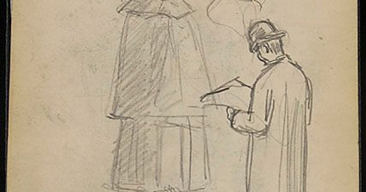 Études de personnages et de costume | Musée national des beaux-arts du ...