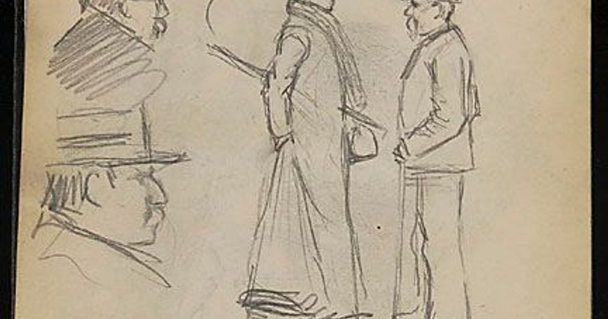 Études de personnages et de costume | Musée national des beaux-arts du ...