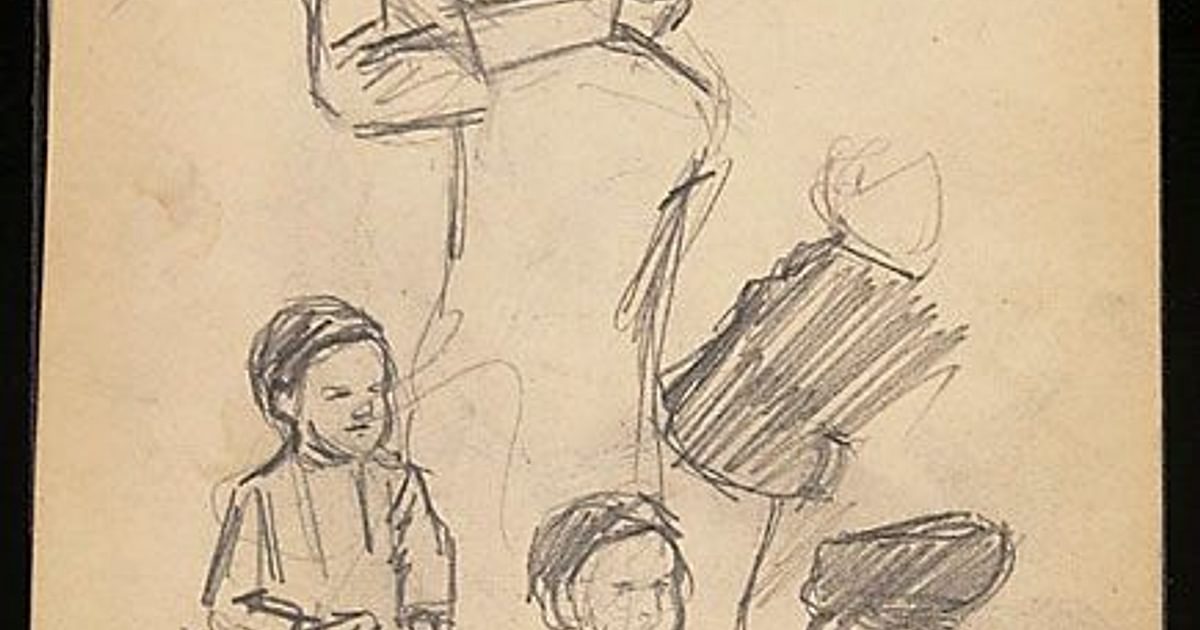 Études de personnages et de costume | Musée national des beaux-arts du ...