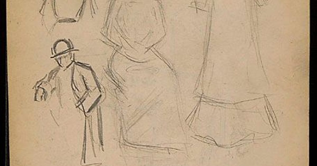 Études de personnages et de costume | Musée national des beaux-arts du ...