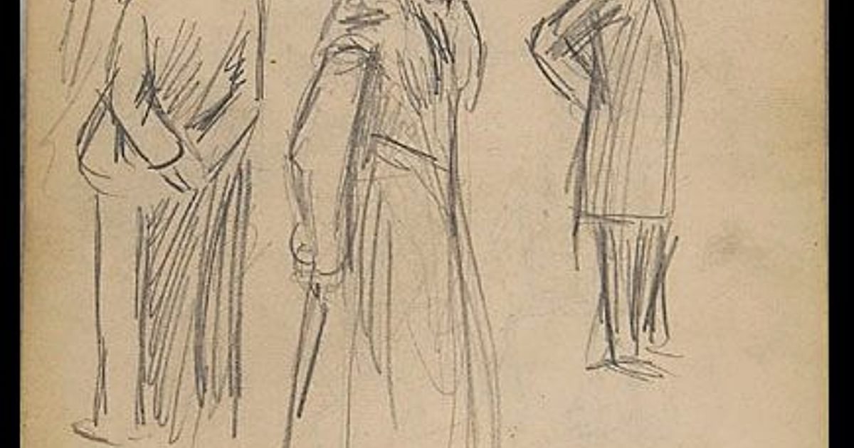 Études de personnages et de costume | Musée national des beaux-arts du ...