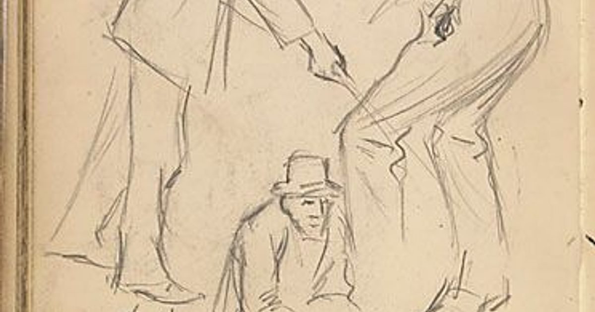 Études de personnages masculins | Musée national des beaux-arts du ...