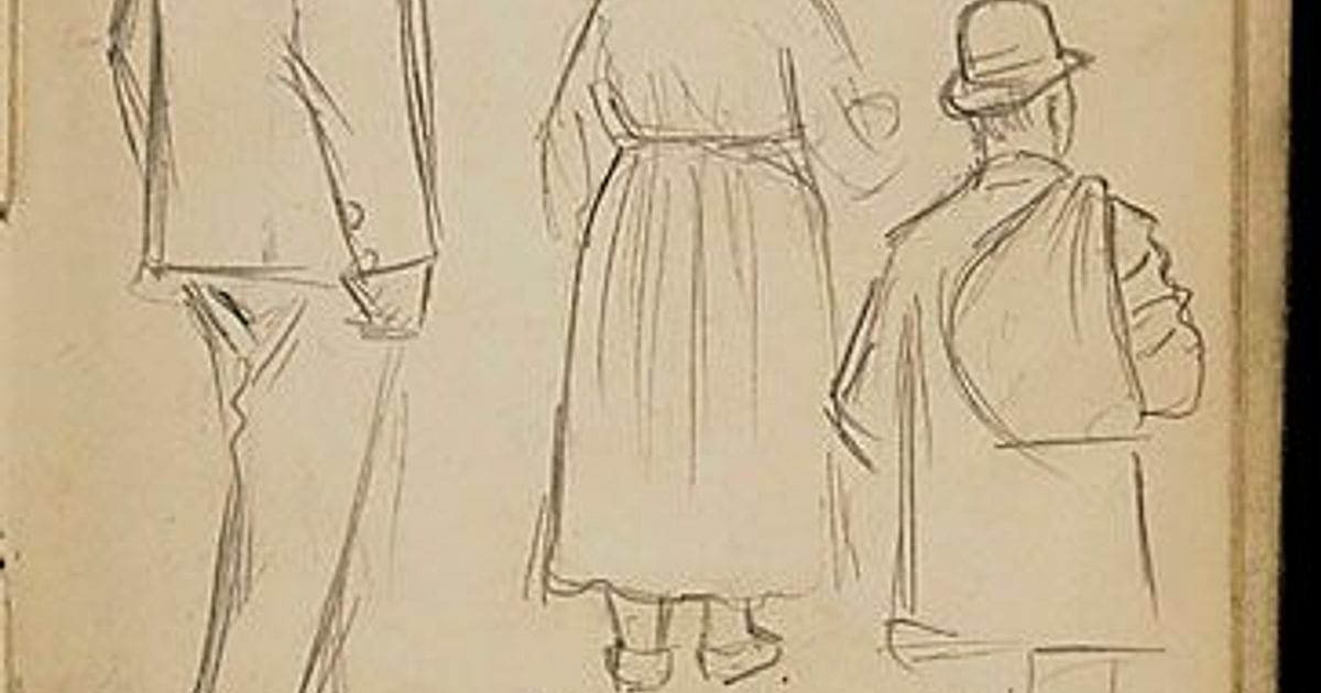 Études de personnages et de costume | Musée national des beaux-arts du ...