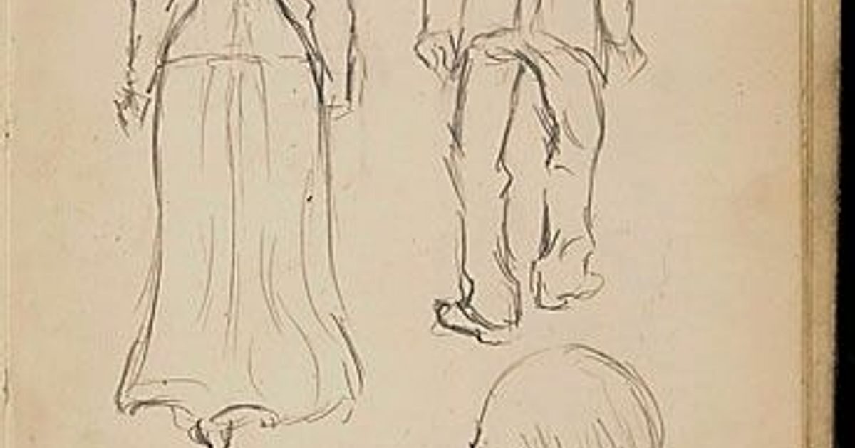 Études de personnages et de costume | Musée national des beaux-arts du ...