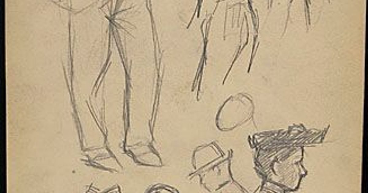 Études de personnages et de costume | Musée national des beaux-arts du ...