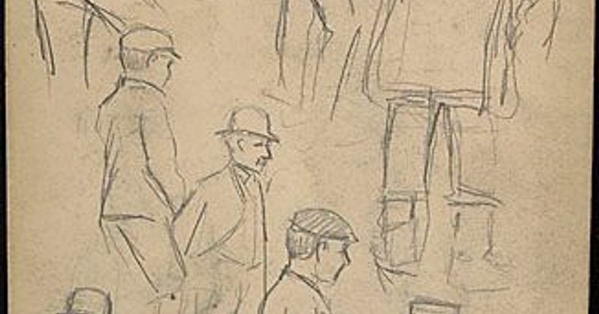 Études de personnages masculins et de costume | MNBAQ