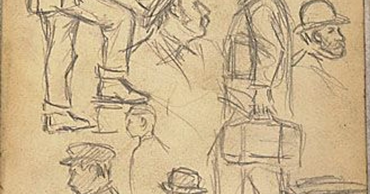 Études de personnages et de costume | Musée national des beaux-arts du ...