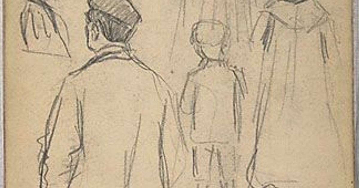 Études de personnages et de costume | Musée national des beaux-arts du ...