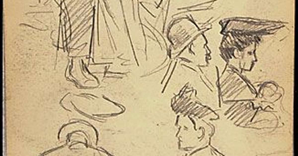 Études de personnages et de costume | Musée national des beaux-arts du ...