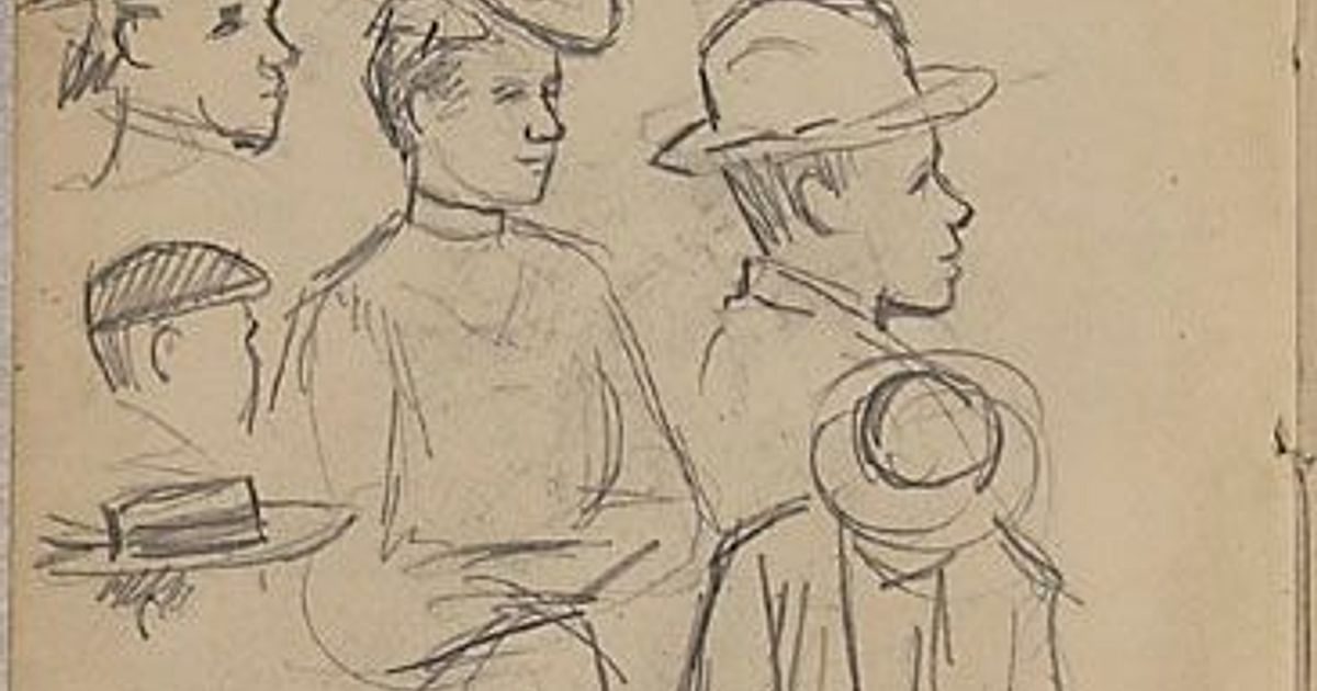 Études de personnages et de costume | Musée national des beaux-arts du ...