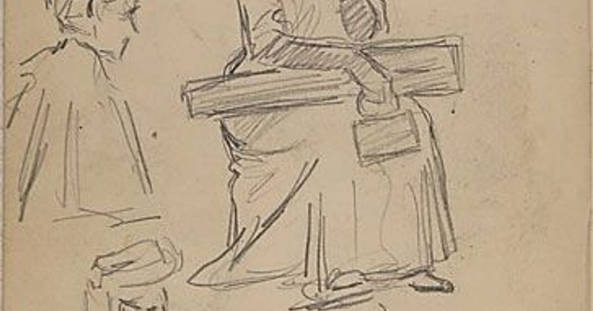 Études de personnages et de costume | Musée national des beaux-arts du ...