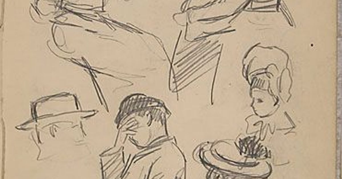Études de personnages et de costume | Musée national des beaux-arts du ...