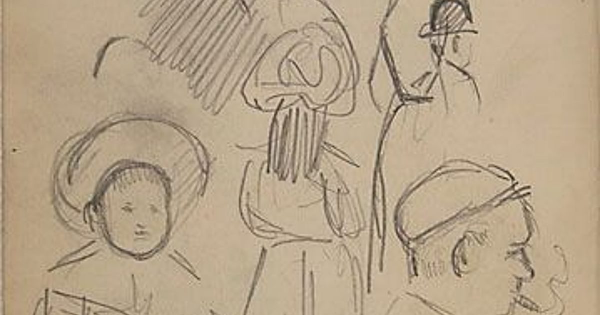 Études de personnages et de costume | Musée national des beaux-arts du ...