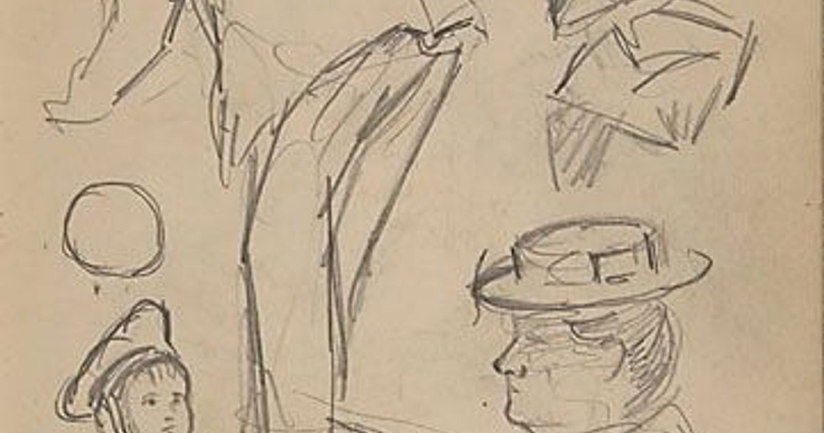 Études de personnages et de costume | Musée national des beaux-arts du ...