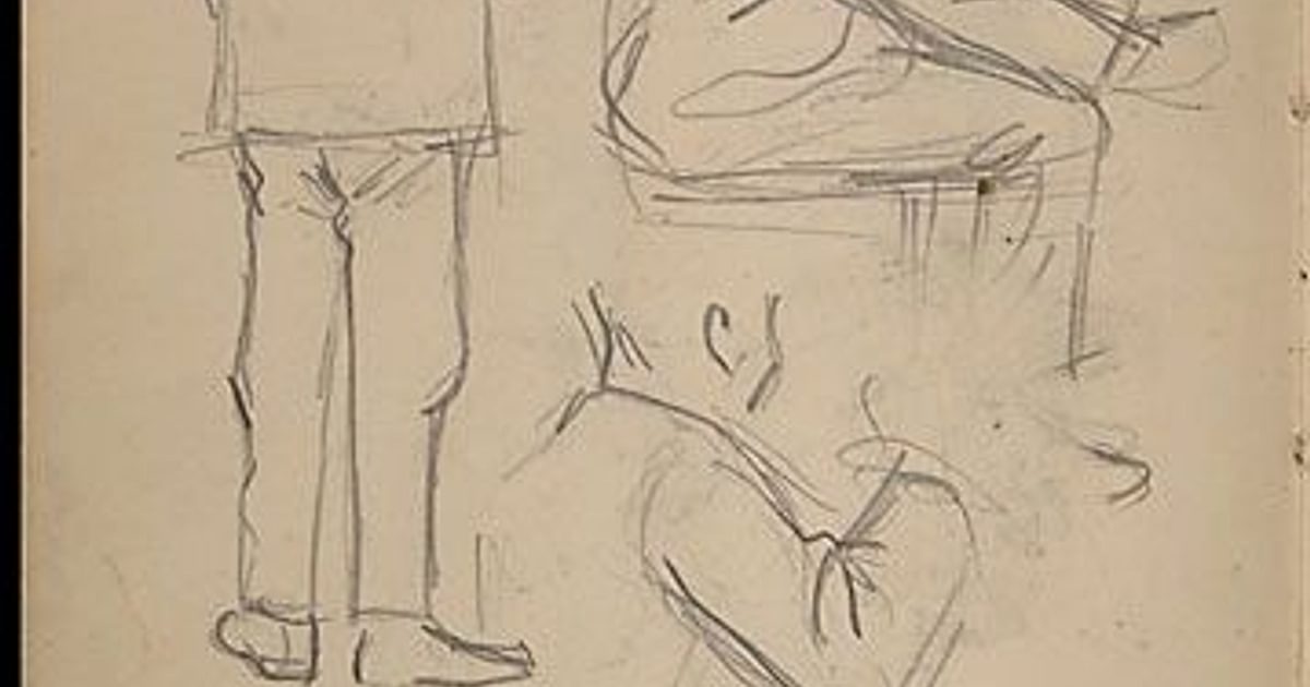 Études de personnages masculins | Musée national des beaux-arts du ...