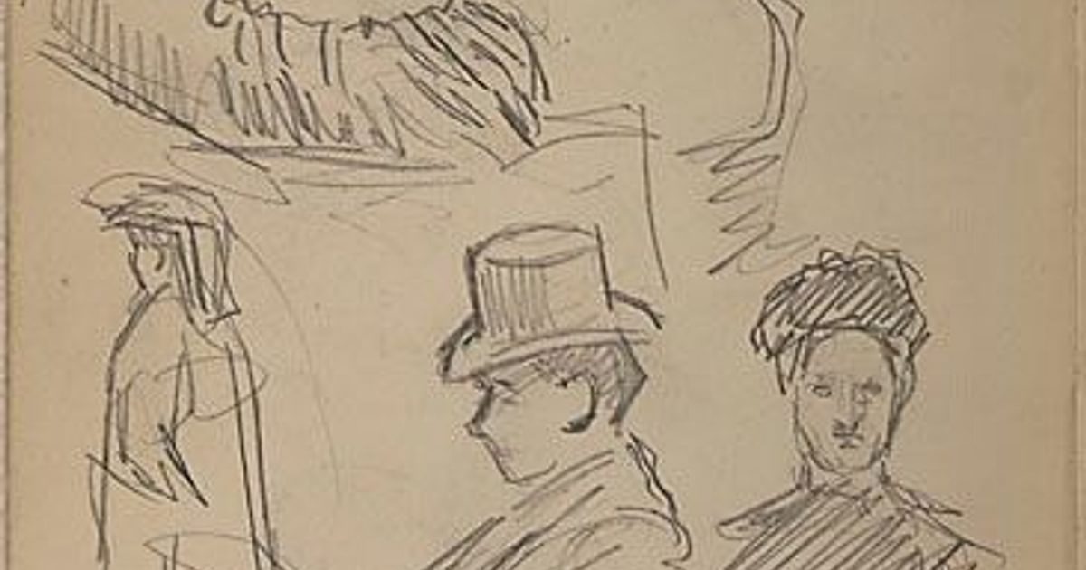 Études de personnages et de costume | Musée national des beaux-arts du ...