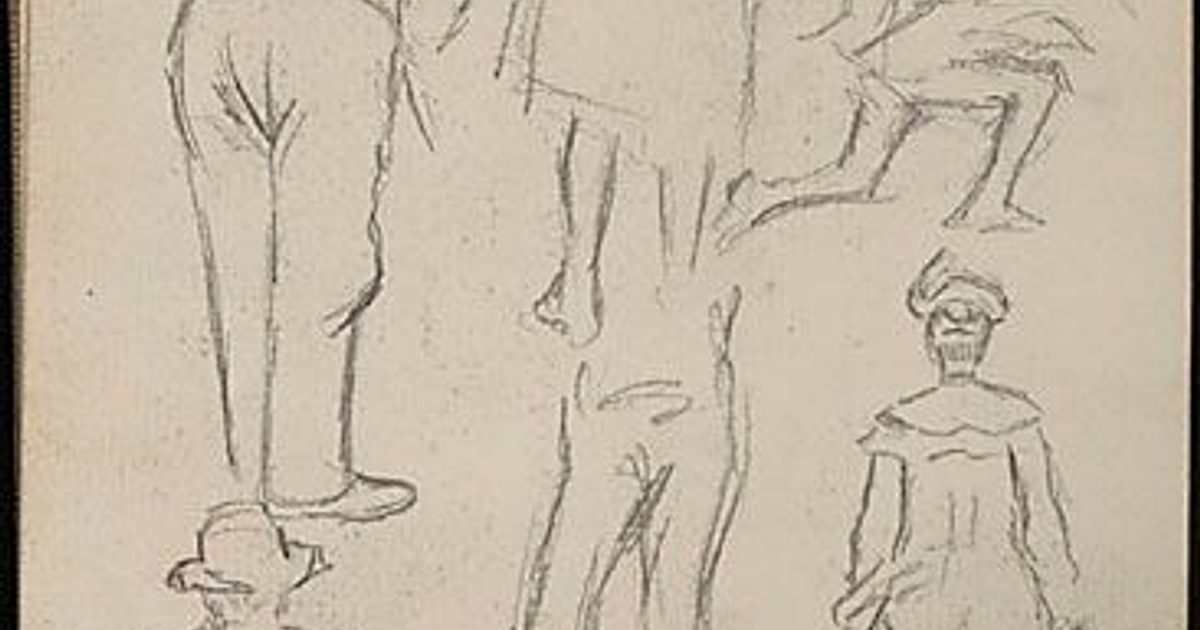 Études de personnages et de costume | Musée national des beaux-arts du ...