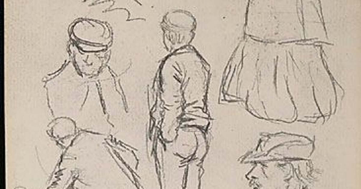 Études de personnages et de costume | Musée national des beaux-arts du ...