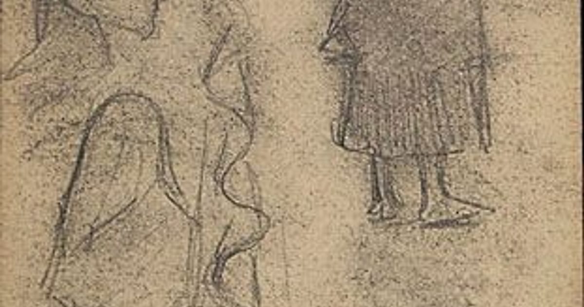 Études de personnages et étude (voile de berceau), pour… | Musée ...