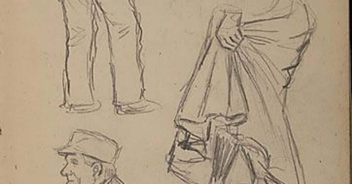 Études de personnages et de costume | Musée national des beaux-arts du ...