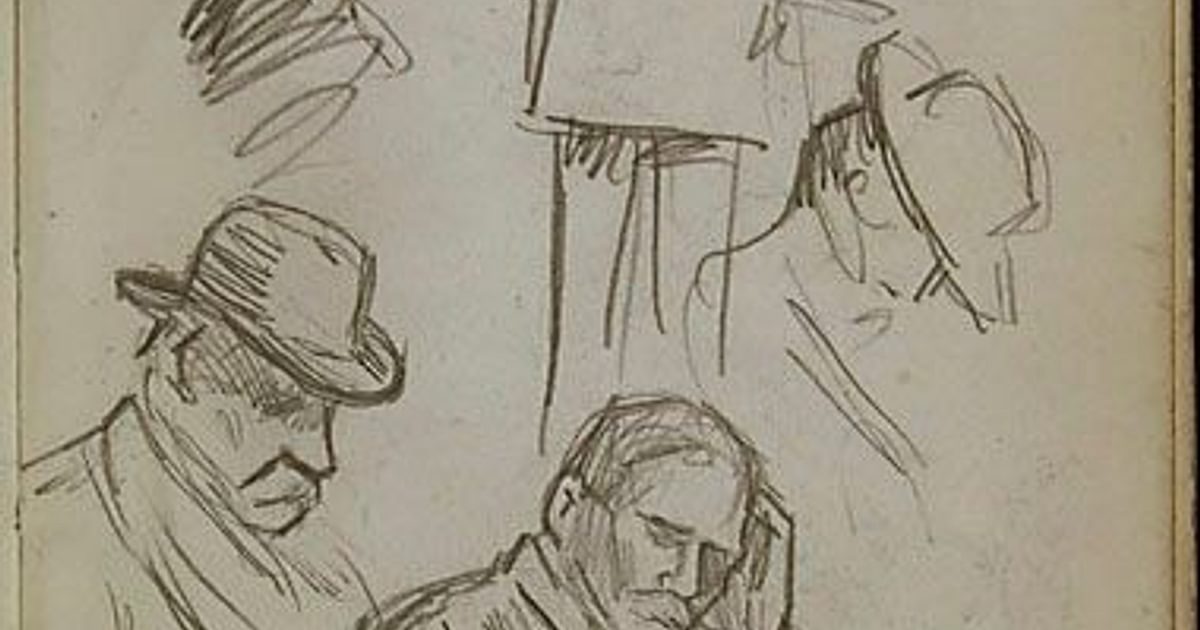 Études de personnages et de costume | Musée national des beaux-arts du ...