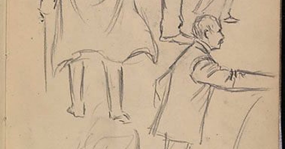 Études de personnages et de costume | Musée national des beaux-arts du ...