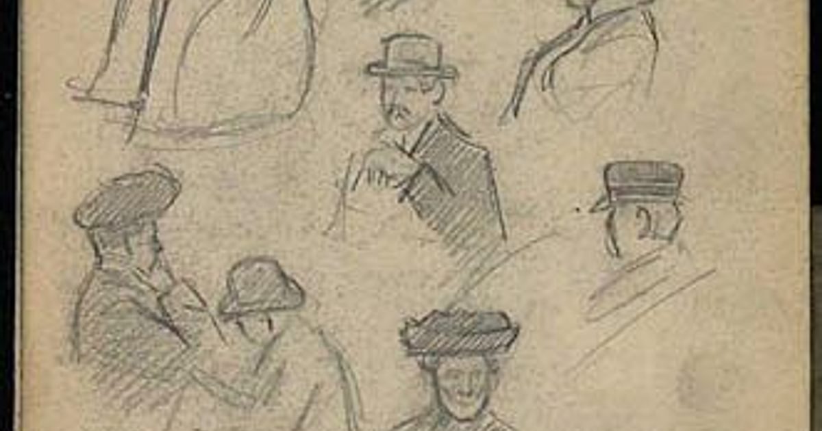 Études de personnages et de costume | Musée national des beaux-arts du ...