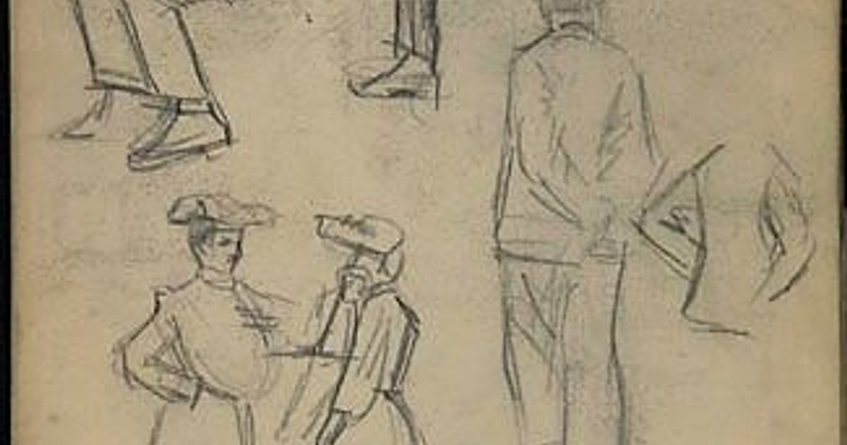 Études de personnages et de costume | Musée national des beaux-arts du ...