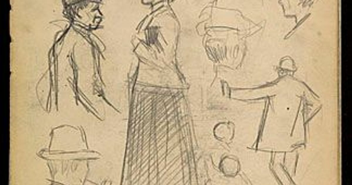 Études de personnages et de costume | Musée national des beaux-arts du ...