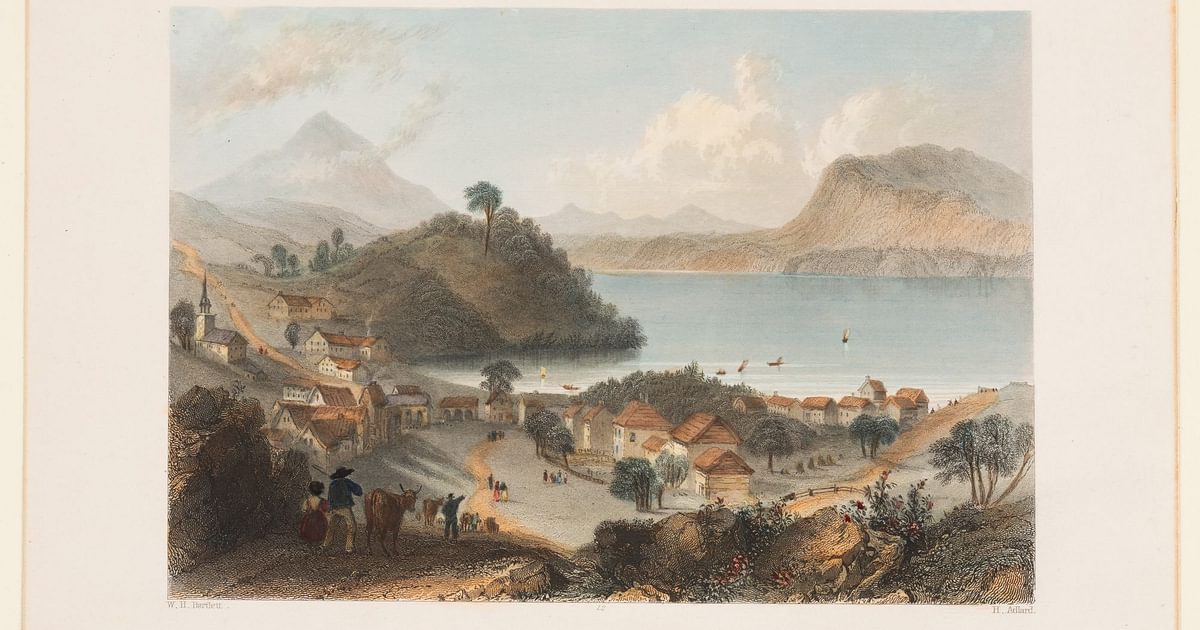 Georgeville, extrait du Canadian Scenery Illustrated, vol. I | MNBAQ