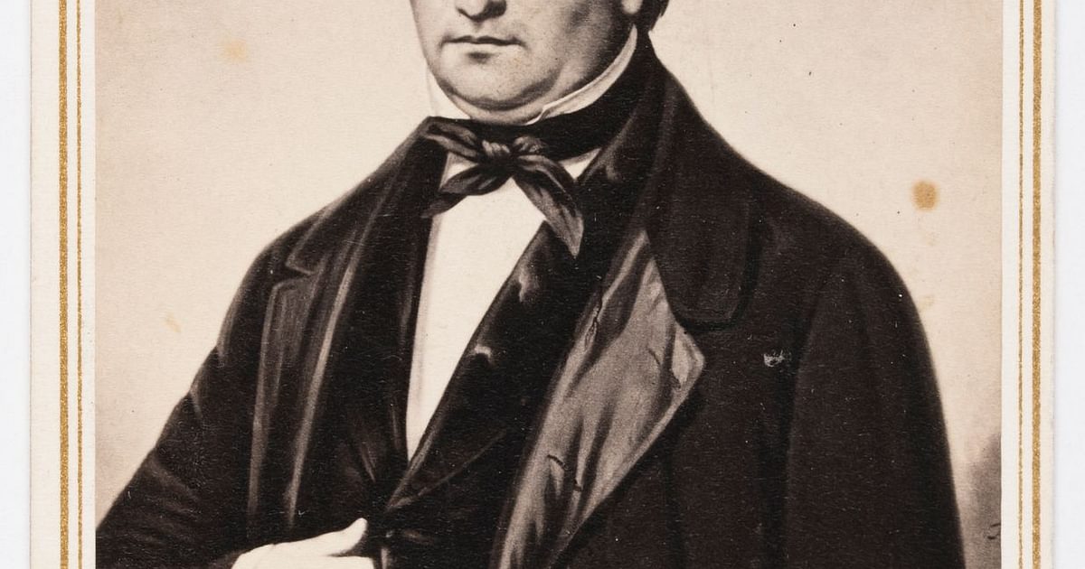Sir Louis-Hippolyte La Fontaine, photographie d'un tableau de Théophile ...