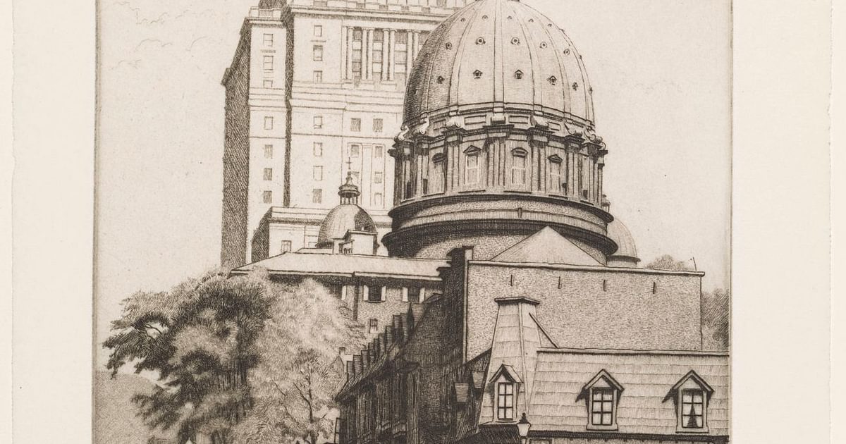 La Cathédrale Marie-Reine-du-Monde et l'édifice de la Sun Life | Musée ...