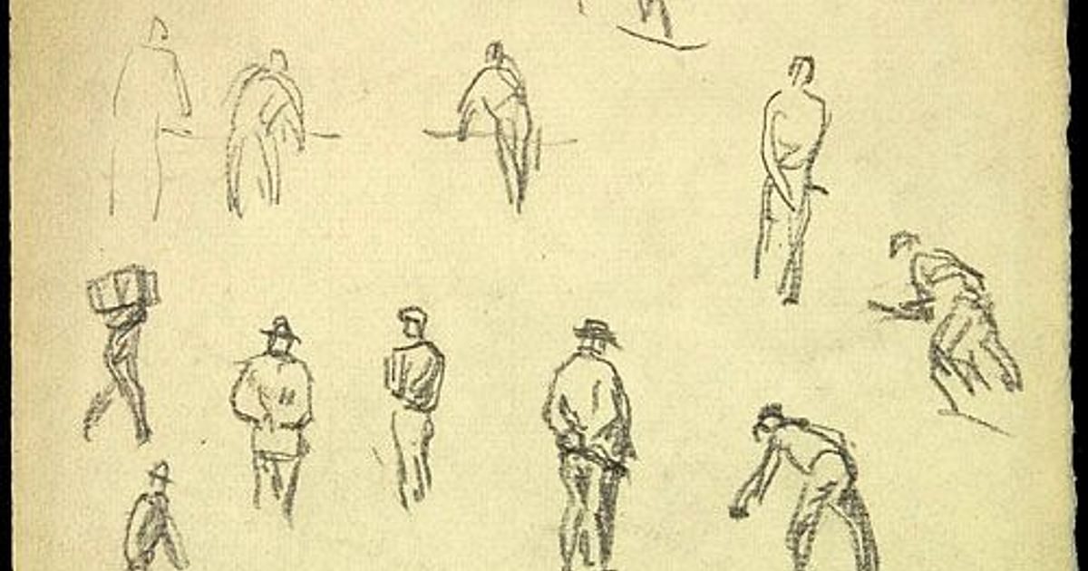 Étude de personnages masculins | Musée national des beaux-arts du ...