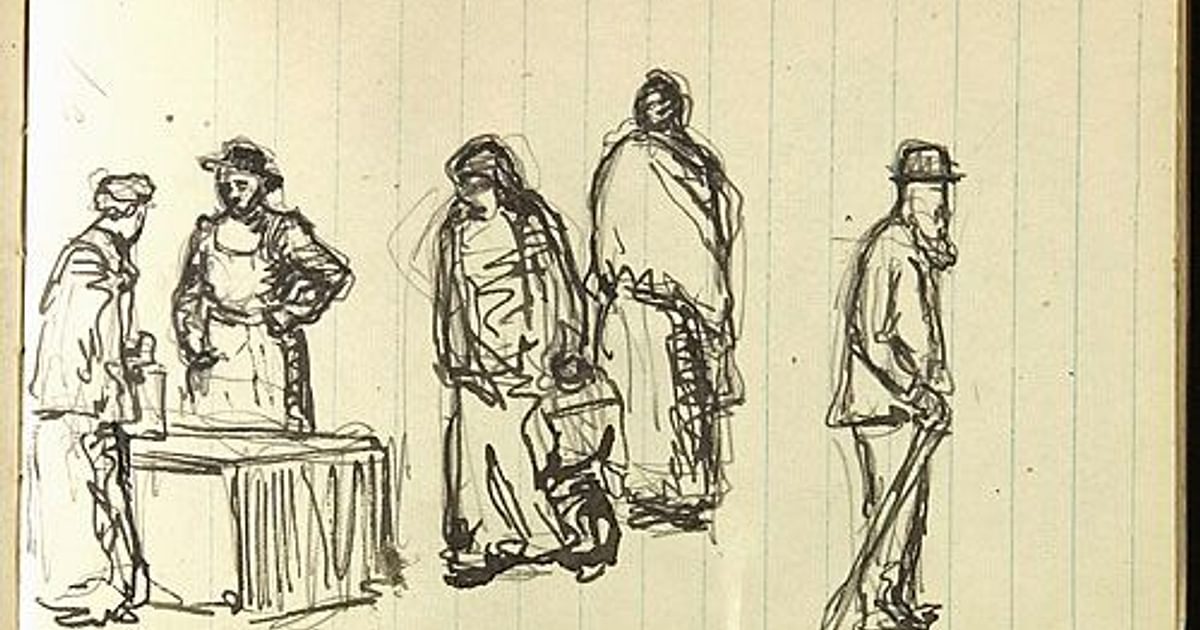 Étude de personnages | Musée national des beaux-arts du Québec - MNBAQ