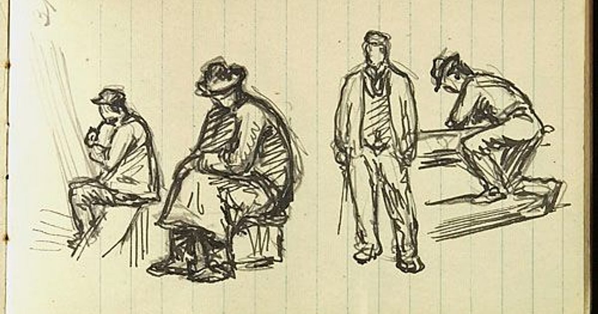 Étude de personnages masculins | Musée national des beaux-arts du ...