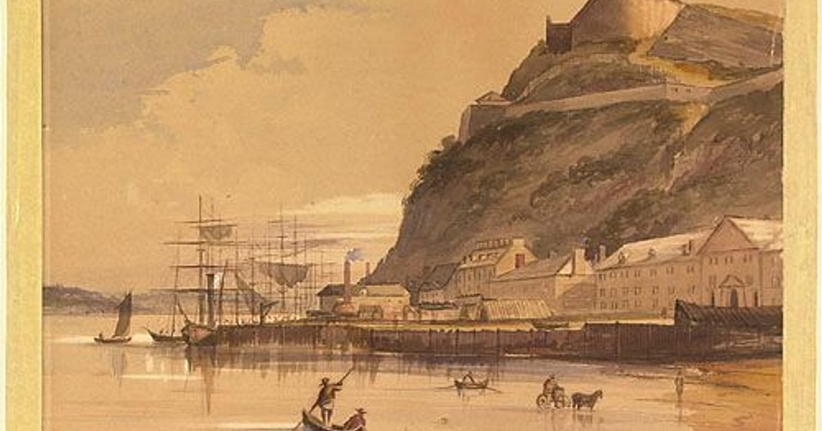 Vue du cap Diamant, de la Citadelle et des quais de Québec | Musée ...