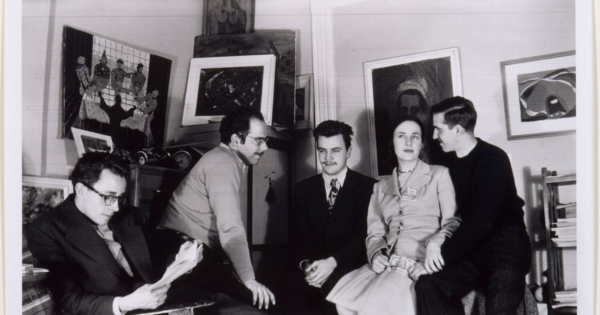 Portrait de groupe dans l'atelier de Fernand Leduc | Musée national des ...