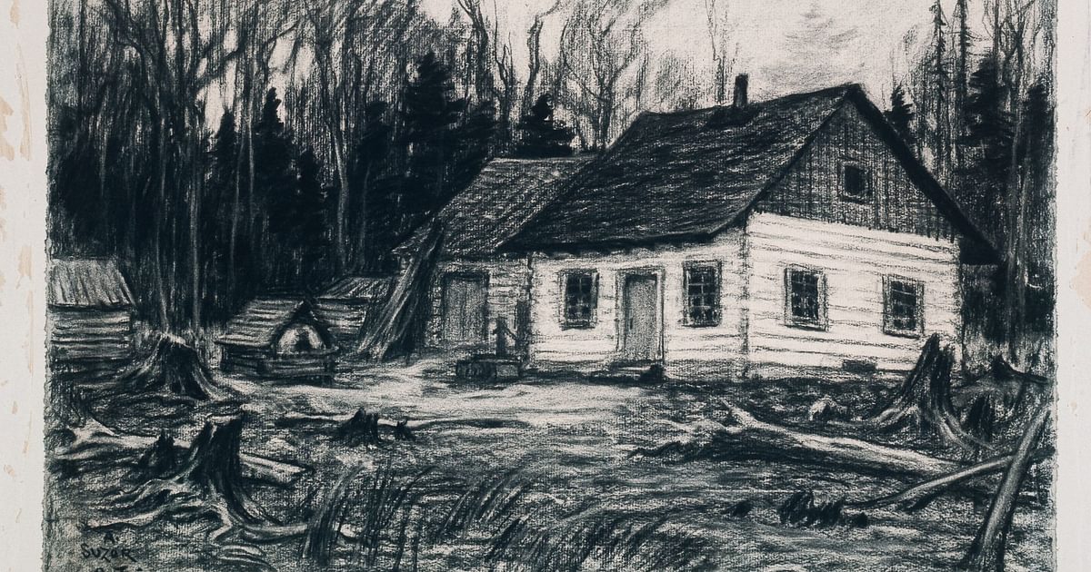 Le Camp. Illustration pour « Maria Chapdelaine » de Louis Hémon | Musée ...