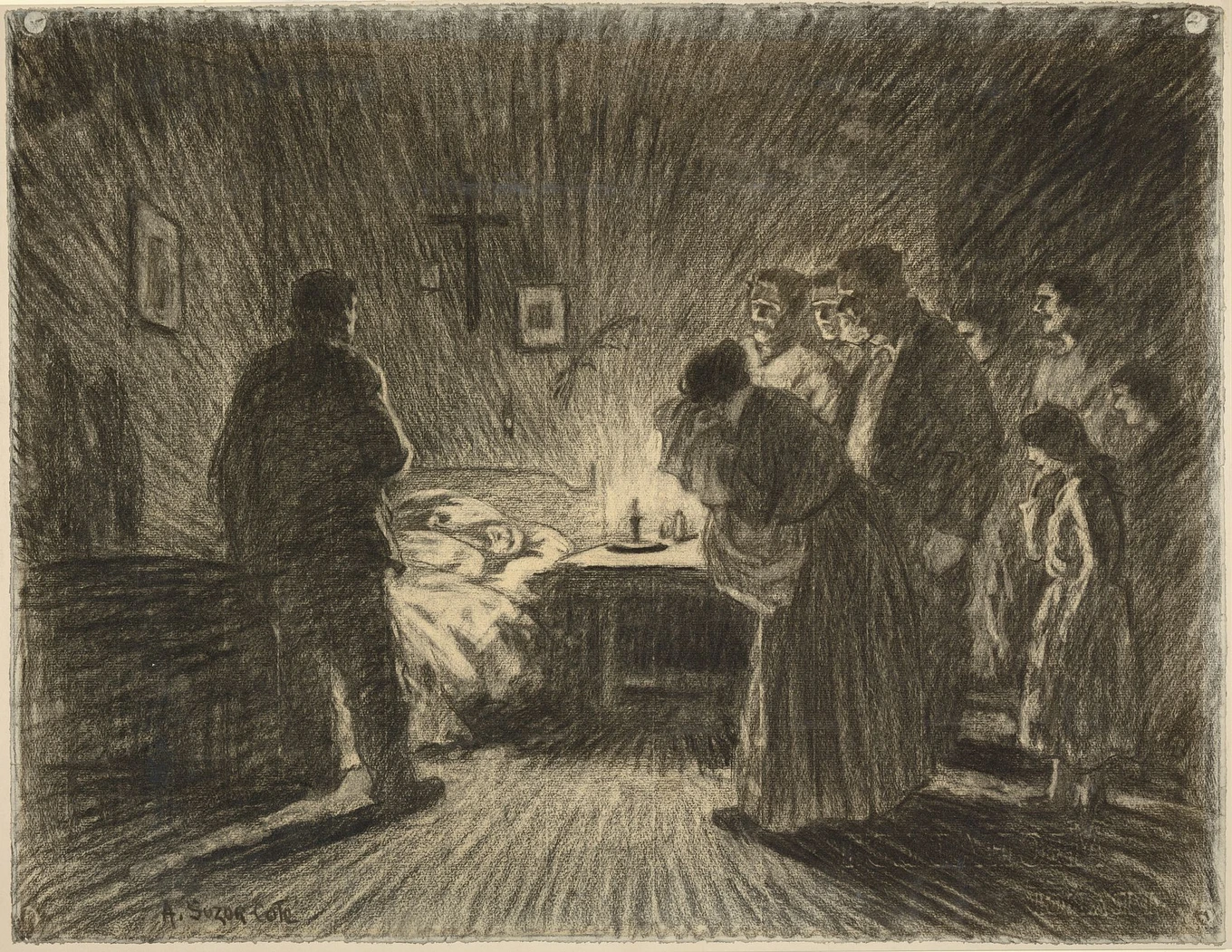 La Mort de la Mère Chapdelaine. Illustration pour « Maria Chapdelaine ...