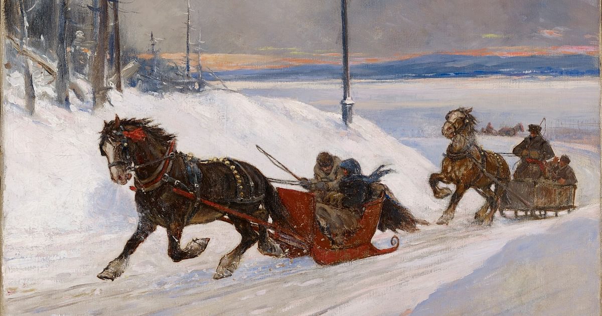 La Promenade en traîneau | Musée national des beaux-arts du Québec - MNBAQ